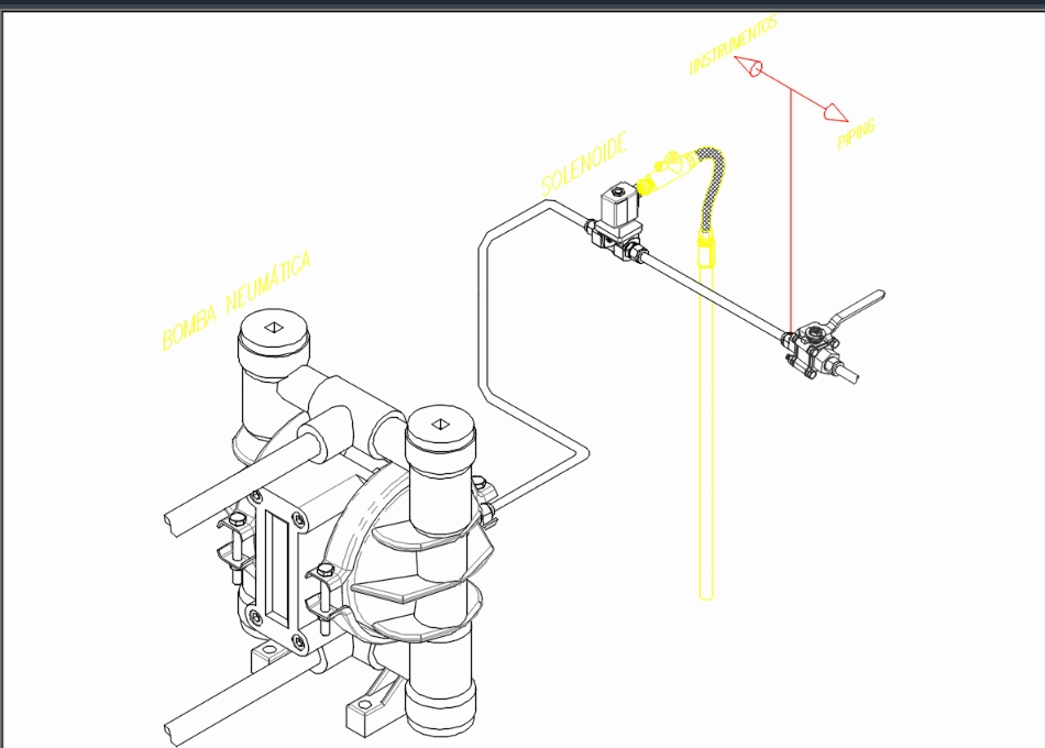 Bomba pneumática em AutoCAD | Baixar CAD (212.61 KB) | Bibliocad