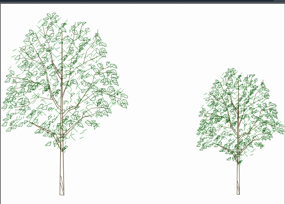 Trees in AutoCAD | Download CAD free (188.75 KB) | Bibliocad
