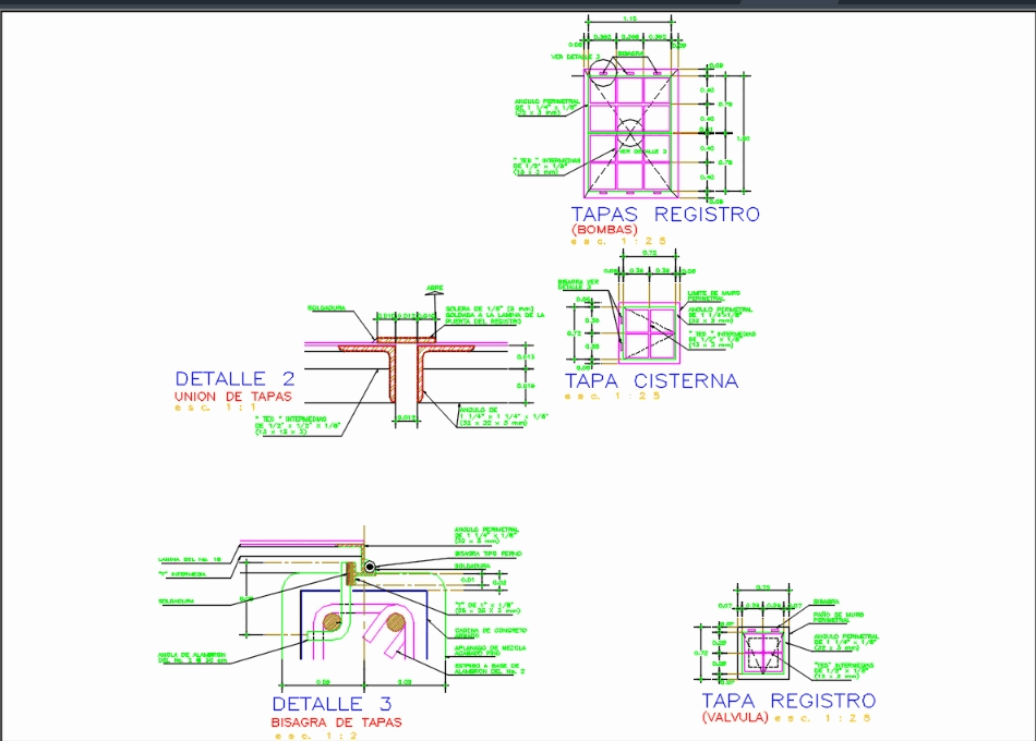 Manhole covers in AutoCAD | CAD download (176.13 KB) | Bibliocad