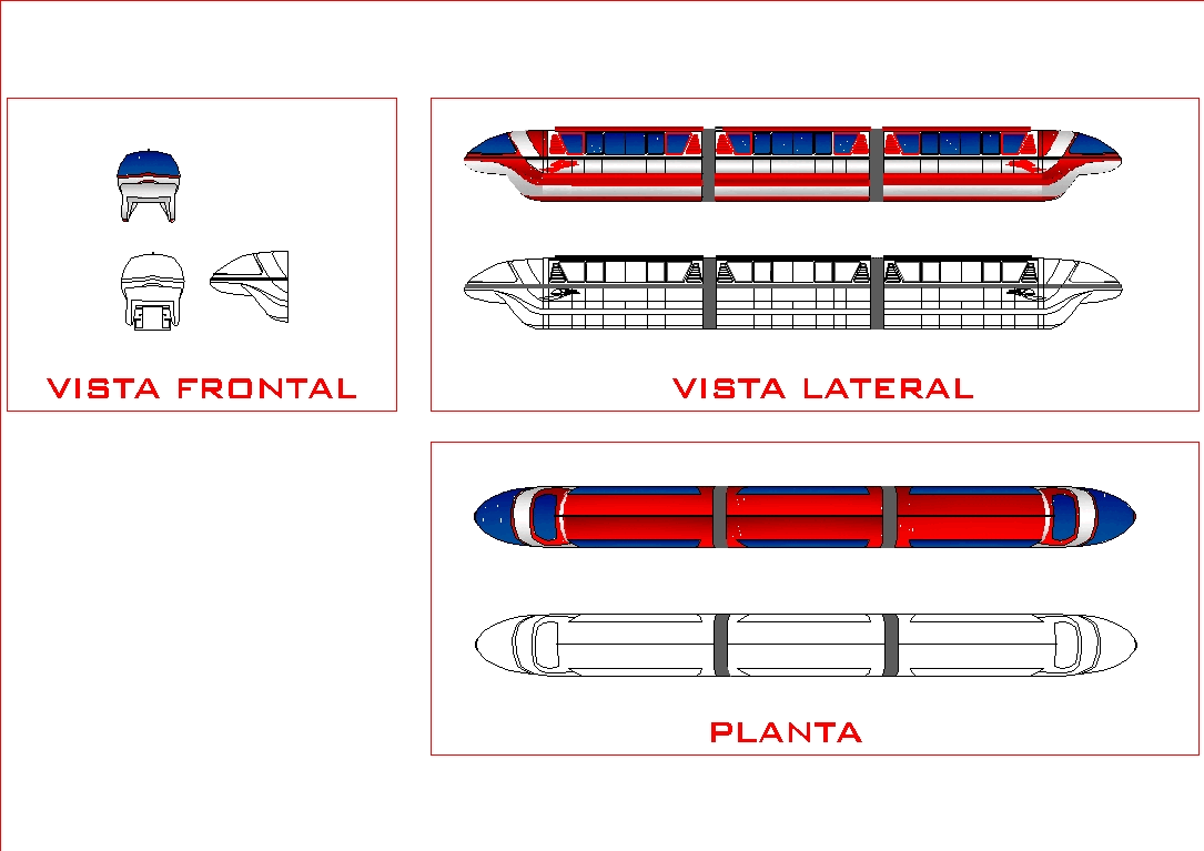 Block monorail in AutoCAD | CAD download (192.88 KB) | Bibliocad