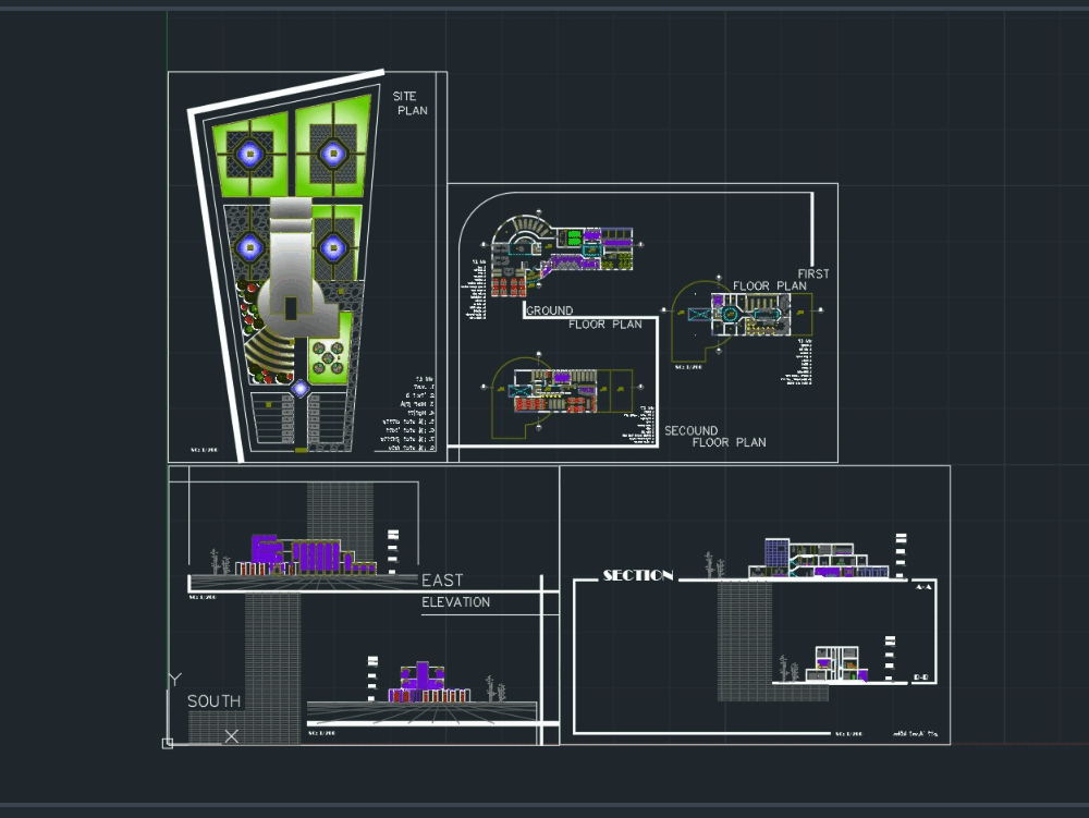 Library in AutoCAD | CAD download (2.03 MB) | Bibliocad