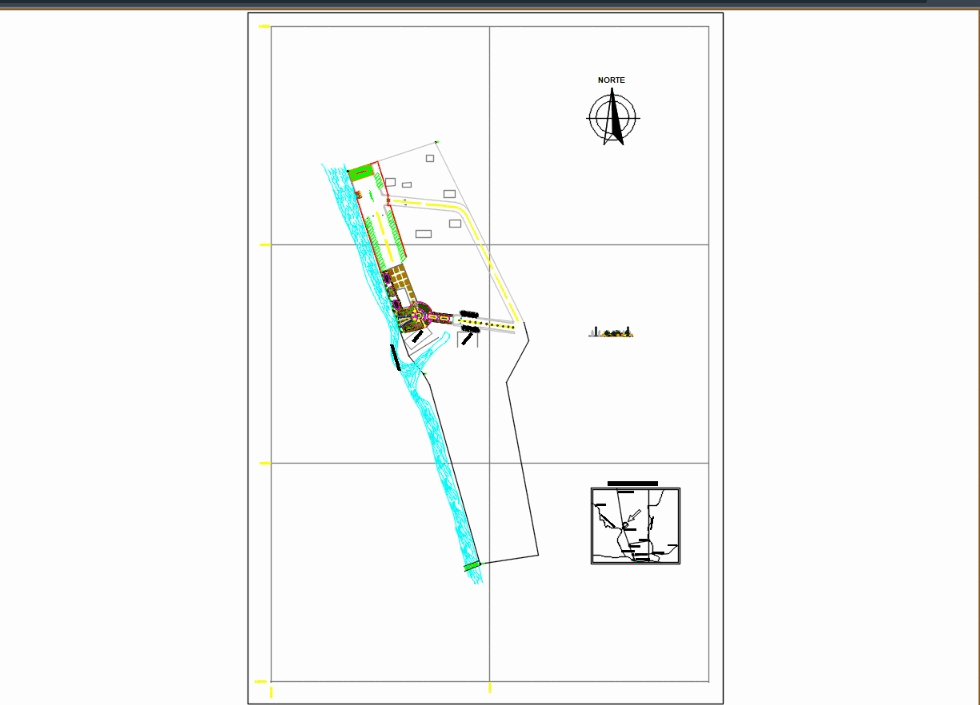 Promenade touristique dans AutoCAD | Téléchargement CAD gratuit (1.51 ...