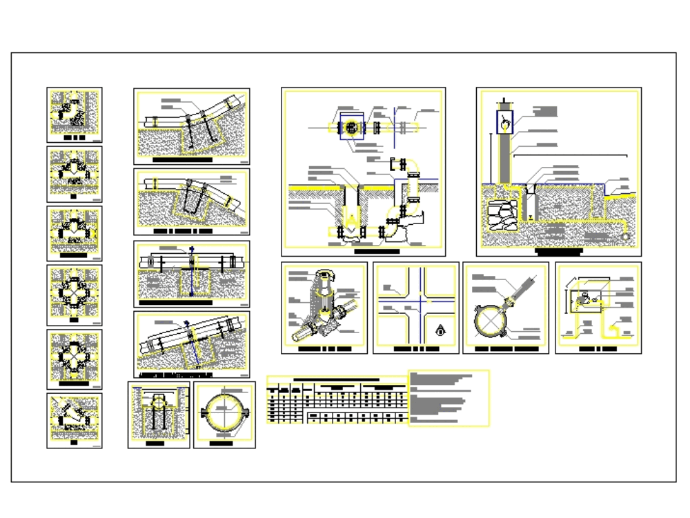 Detalles agua potable en AutoCAD | Descargar CAD (213.89 KB) | Bibliocad