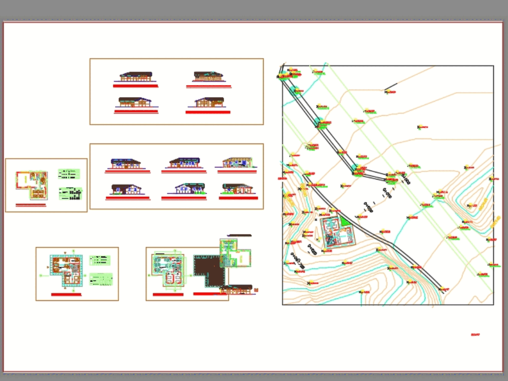 Police station in AutoCAD | Download CAD free (2.28 MB) | Bibliocad