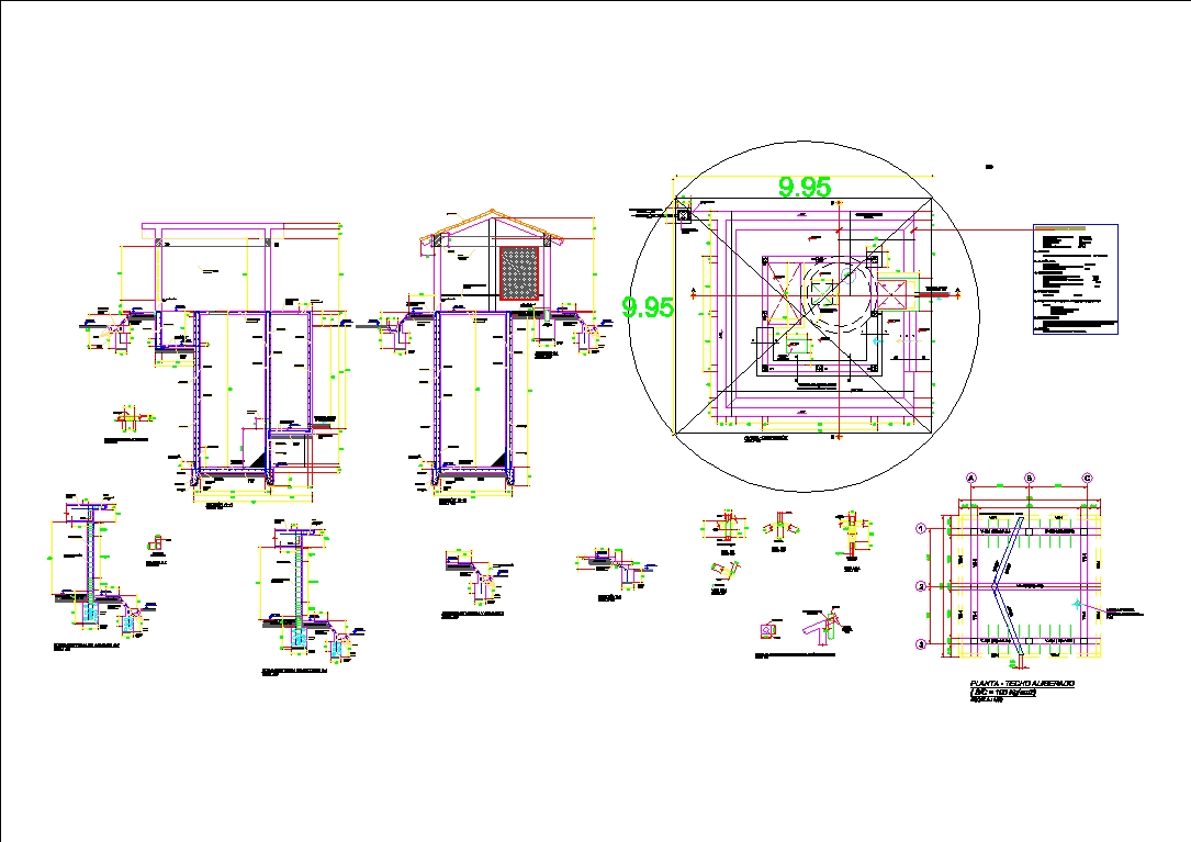 Camara de bombeo en AutoCAD | Descargar CAD (381.33 KB) | Bibliocad