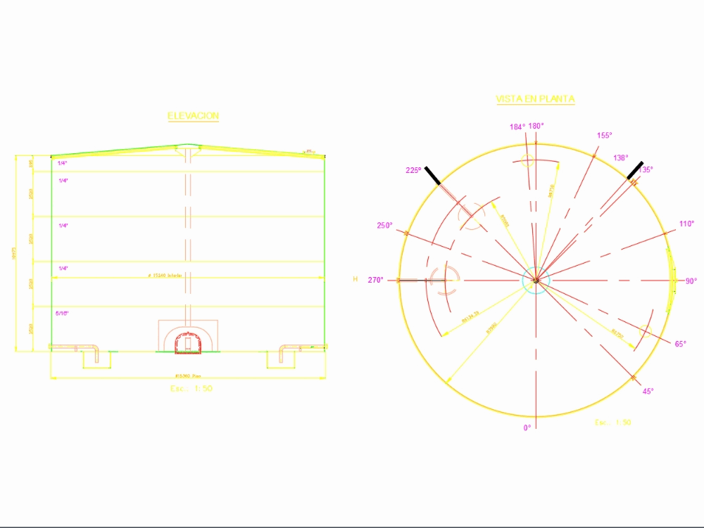 Tank in AutoCAD | Download CAD free (128.53 KB) | Bibliocad