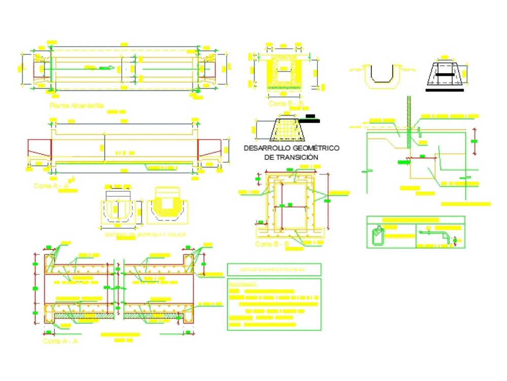 Canal en AutoCAD | Descargar CAD (306.24 KB) | Bibliocad