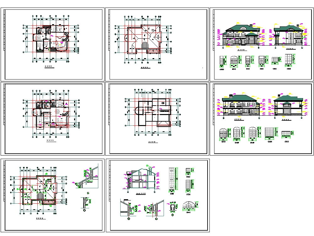 Casa en AutoCAD | Descargar CAD (936.48 KB) | Bibliocad