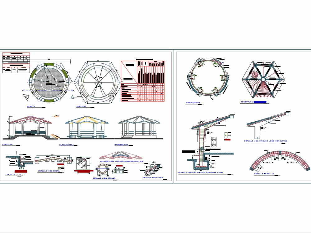 Roundabout in AutoCAD | CAD download (405.01 KB) | Bibliocad