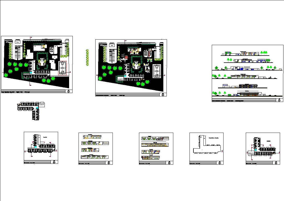 Student residence in AutoCAD | Download CAD free (2.95 MB) | Bibliocad