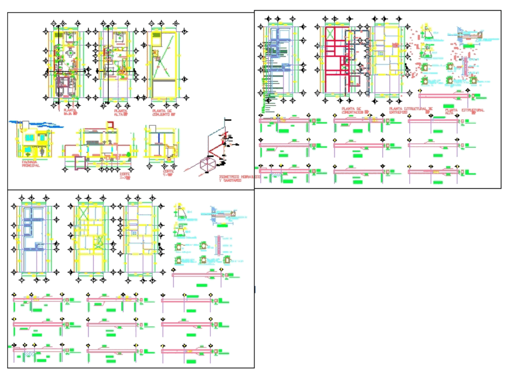 Structural details in AutoCAD | CAD download (4.7 MB) | Bibliocad