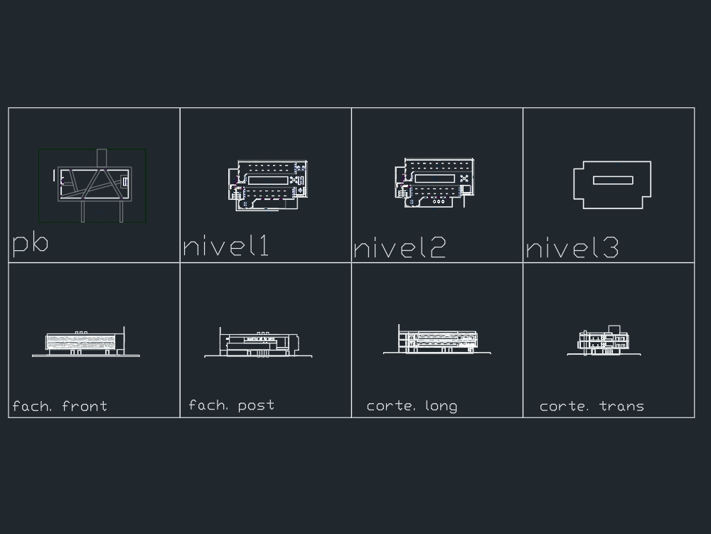Exhibition museum in AutoCAD | CAD download (525.92 KB) | Bibliocad