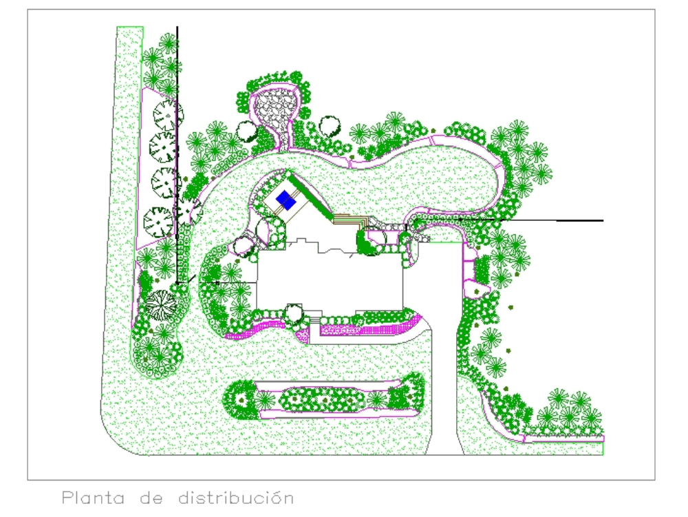 Parque en AutoCAD | Descargar CAD (2.23 MB) | Bibliocad