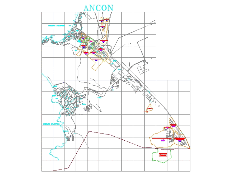 Distrito de ancon en AutoCAD | Descargar CAD gratis (802.75 KB) | Bibliocad