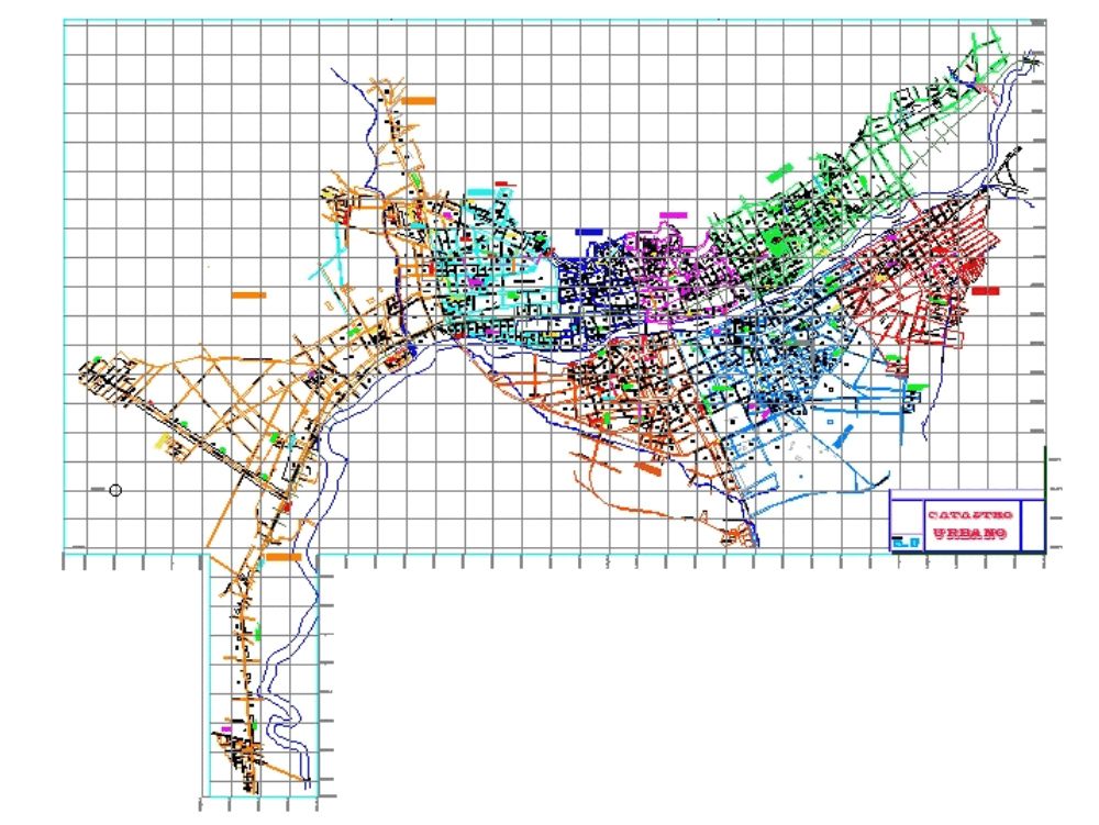 Catastro ciudad de sicuani - cusco en AutoCAD | CAD (718.2 KB) | Bibliocad