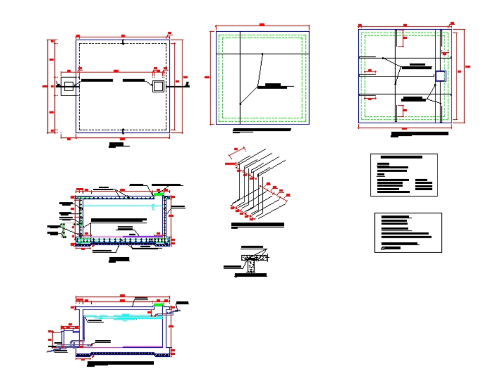 Reservorio 20m3 en AutoCAD | Descargar CAD (166.68 KB) | Bibliocad