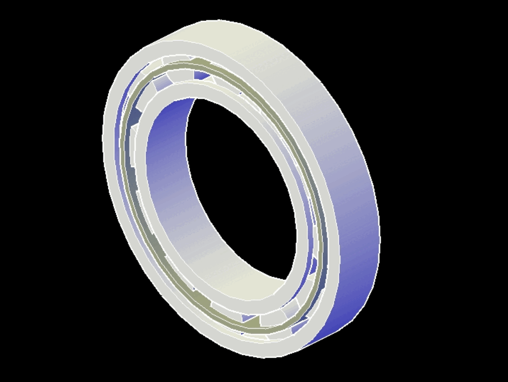 Cylindrical bearing in AutoCAD | Download CAD free (64.51 KB) | Bibliocad