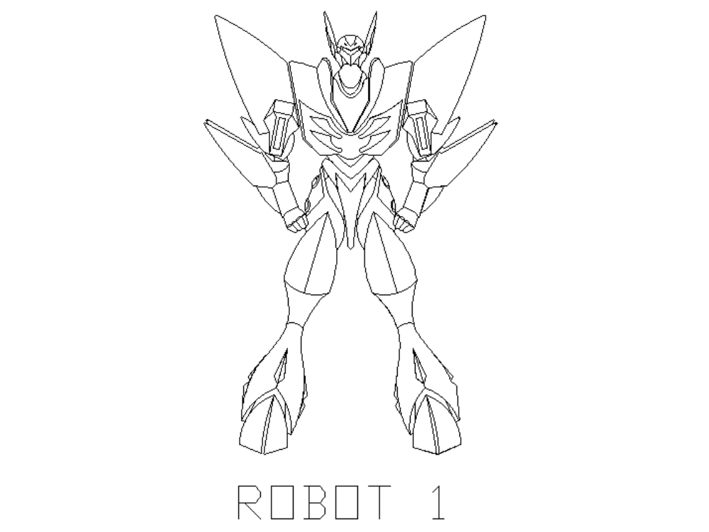 Robot1 en AutoCAD | Descargar CAD gratis (55.51 KB) | Bibliocad