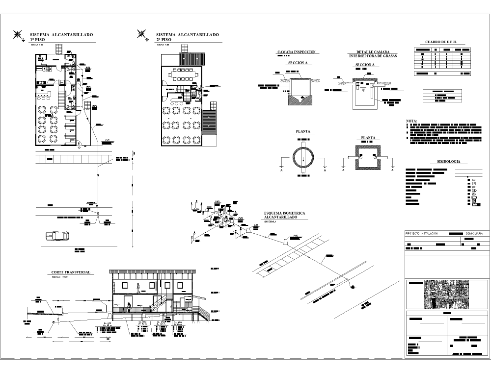 Casona en AutoCAD | Descargar CAD (449.65 KB) | Bibliocad