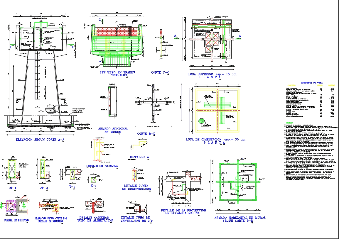 Tanque 100m3 en AutoCAD | Descargar CAD (247.46 KB) | Bibliocad