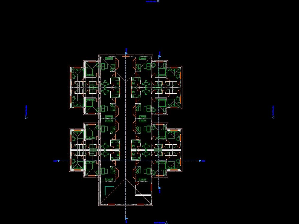 Apartment in AutoCAD | CAD download (7.04 MB) | Bibliocad