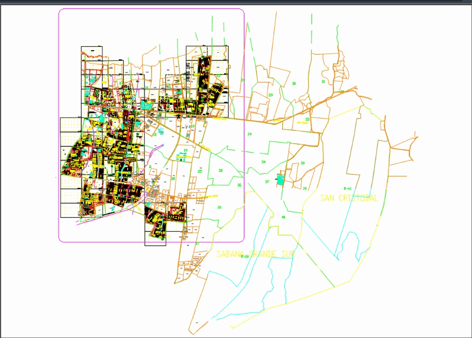 Distrito 6 de managua en AutoCAD | Descargar CAD gratis (2.77 MB ...