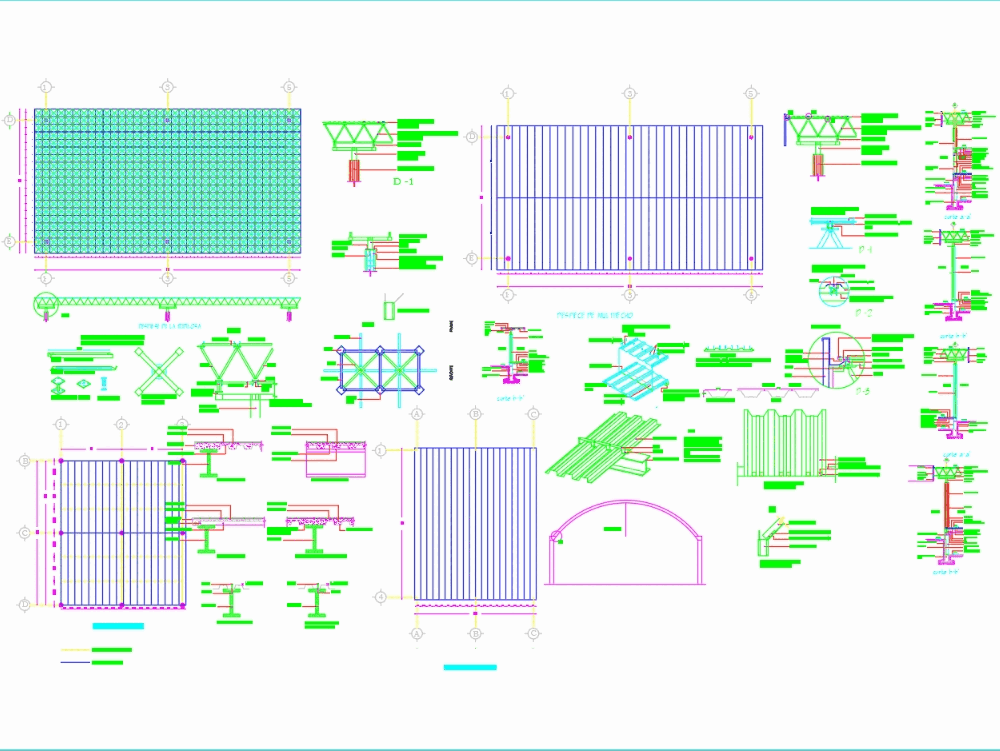 Proyecto cubierta tridilosa en AutoCAD | CAD (638.77 KB) | Bibliocad Proyecto cubierta tridilosa en AutoCAD | CAD (638.77 KB) | Bibliocad
