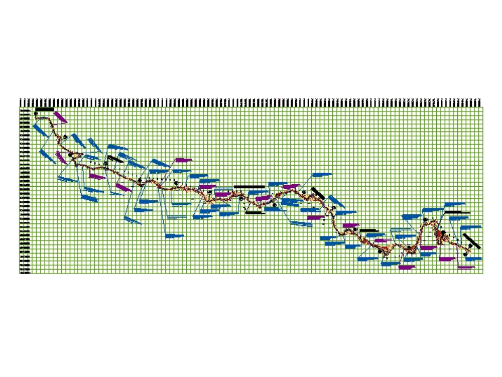 Neighborhood road rehabilitation in AutoCAD | CAD (12.34 MB) | Bibliocad