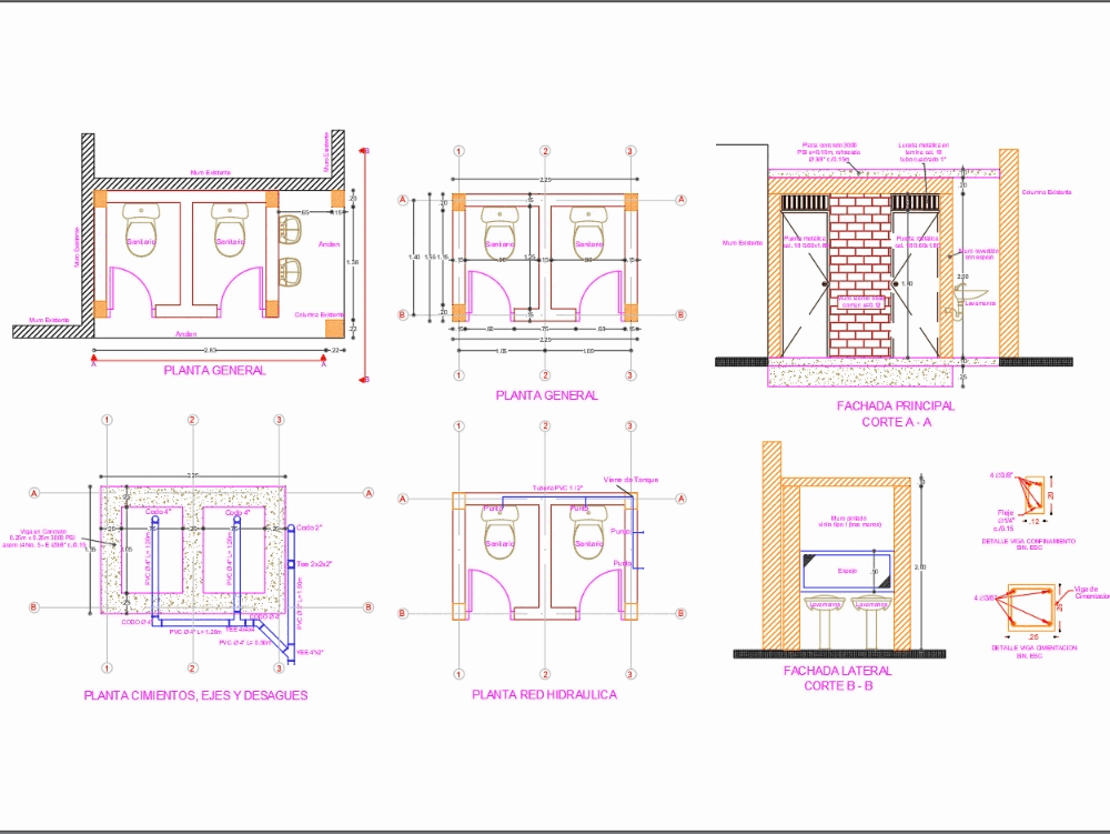 Rural health unit in AutoCAD | CAD download (156.46 KB) | Bibliocad