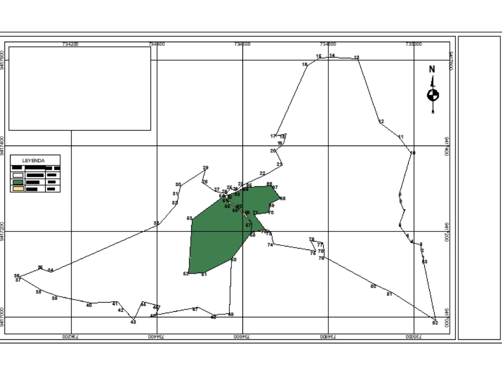 Survey of areas in AutoCAD | Download CAD free (77.56 KB) | Bibliocad