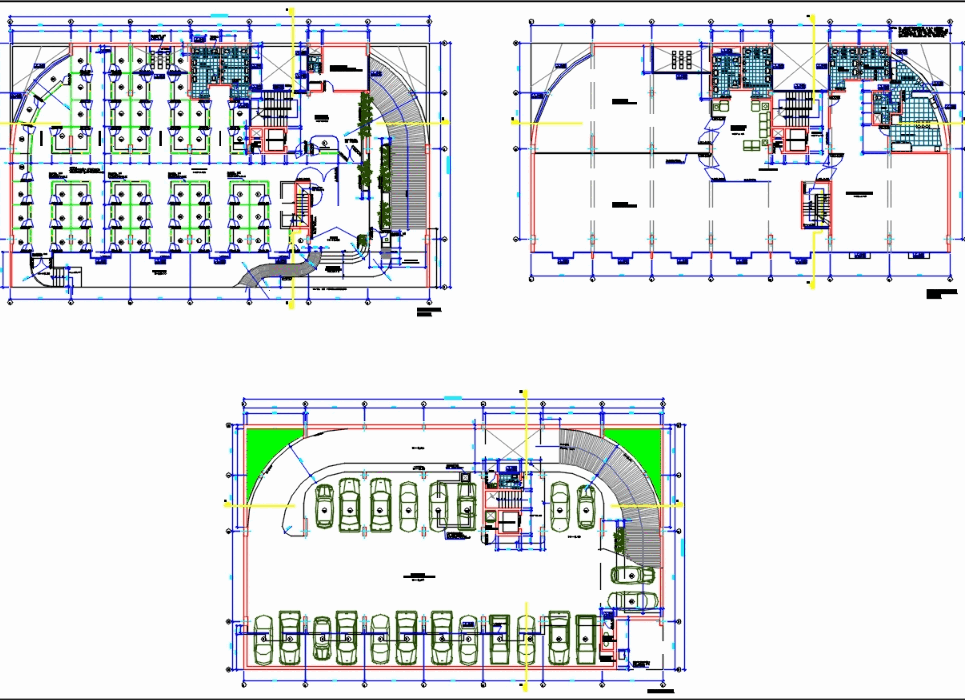 Hotel en AutoCAD | Descargar CAD gratis (1.12 MB) | Bibliocad