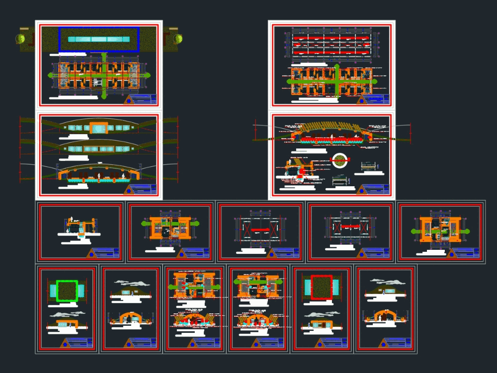 Mining camp in AutoCAD | CAD download (2.9 MB) | Bibliocad