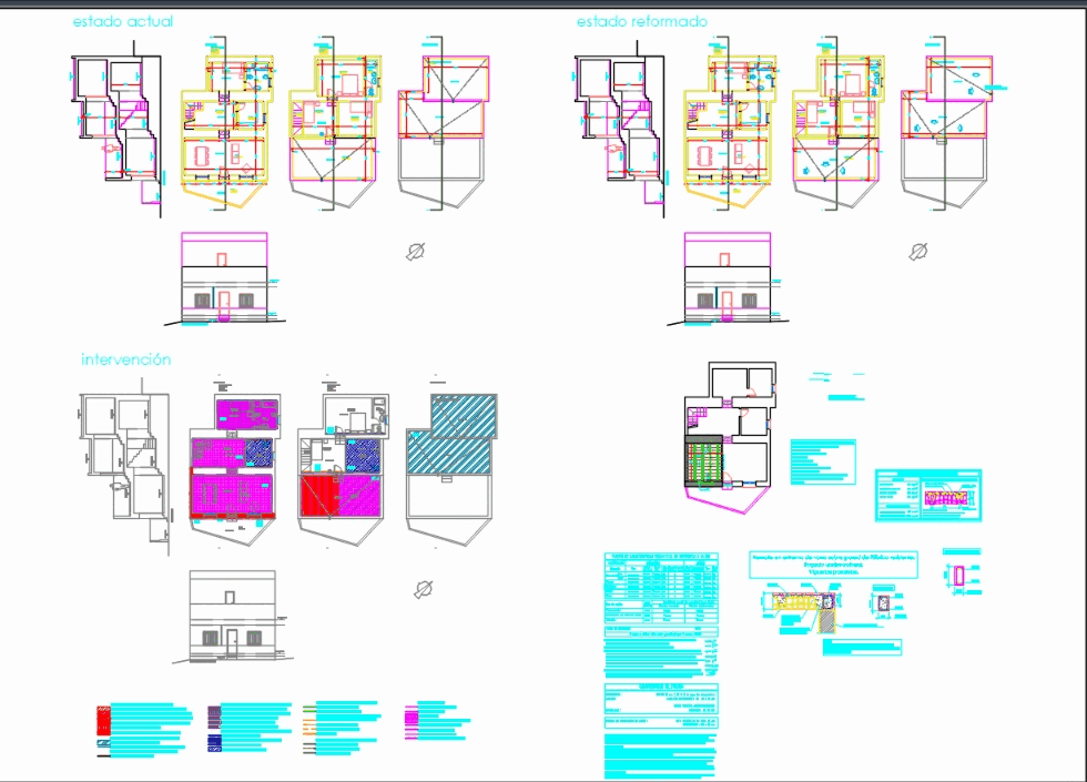 Housing rehabilitation in AutoCAD | Download CAD free (264.85 KB ...