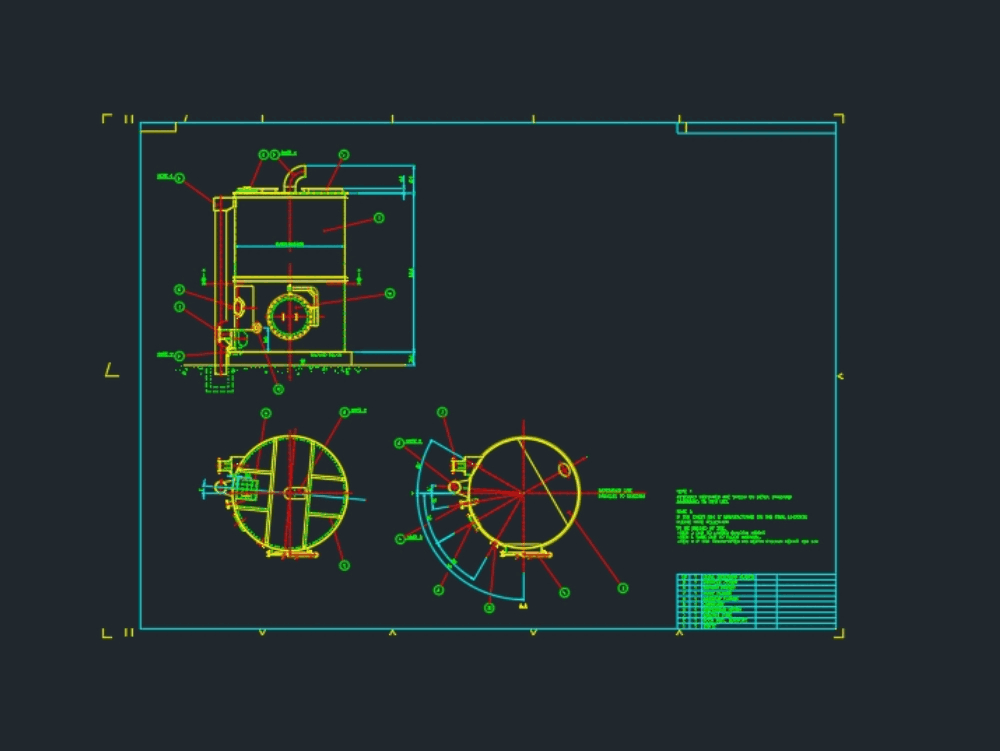 Tank in AutoCAD | CAD download (155.26 KB) | Bibliocad