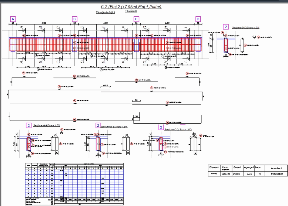 Plan De Poutre Dans Autocad Téléchargement Cad 15841 Kb Bibliocad