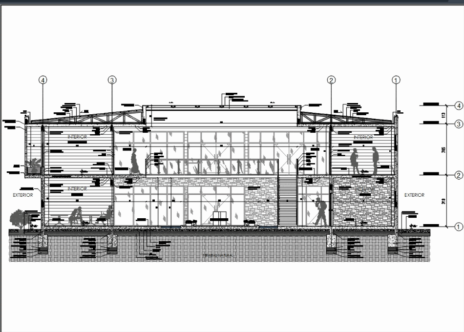 Constructive section therapeutic center (4.36 MB) | Bibliocad
