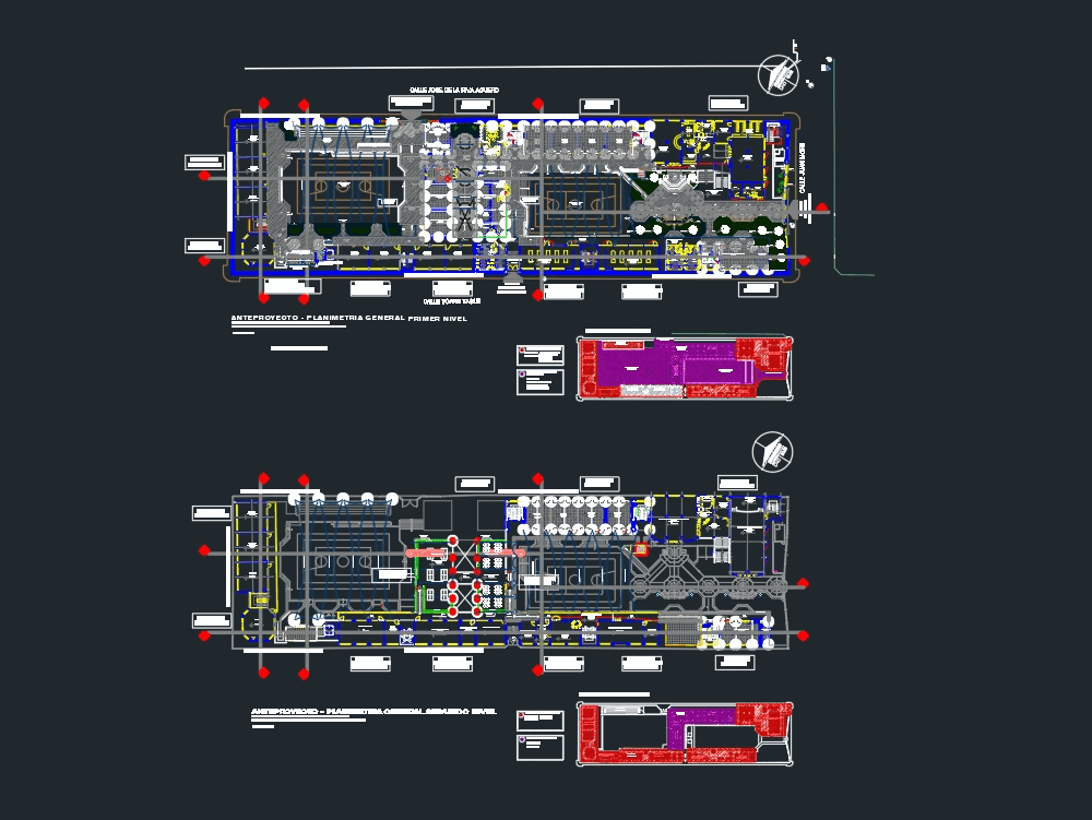 Educational institution in AutoCAD | CAD download (2.17 MB) | Bibliocad