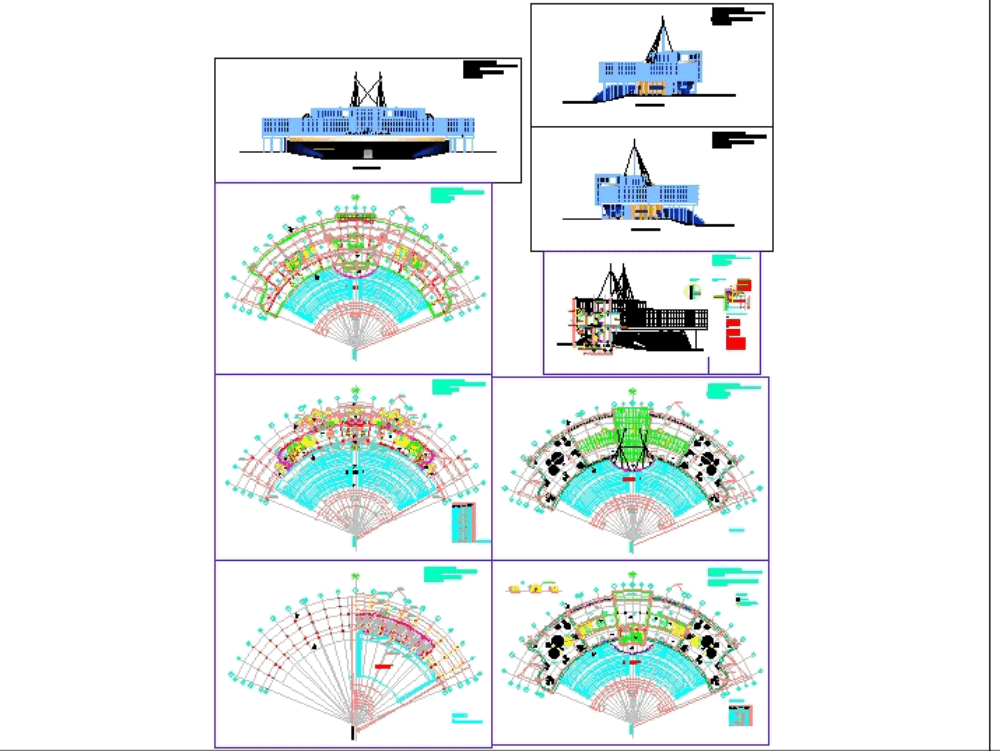 Library building in AutoCAD | CAD download (2.14 MB) | Bibliocad