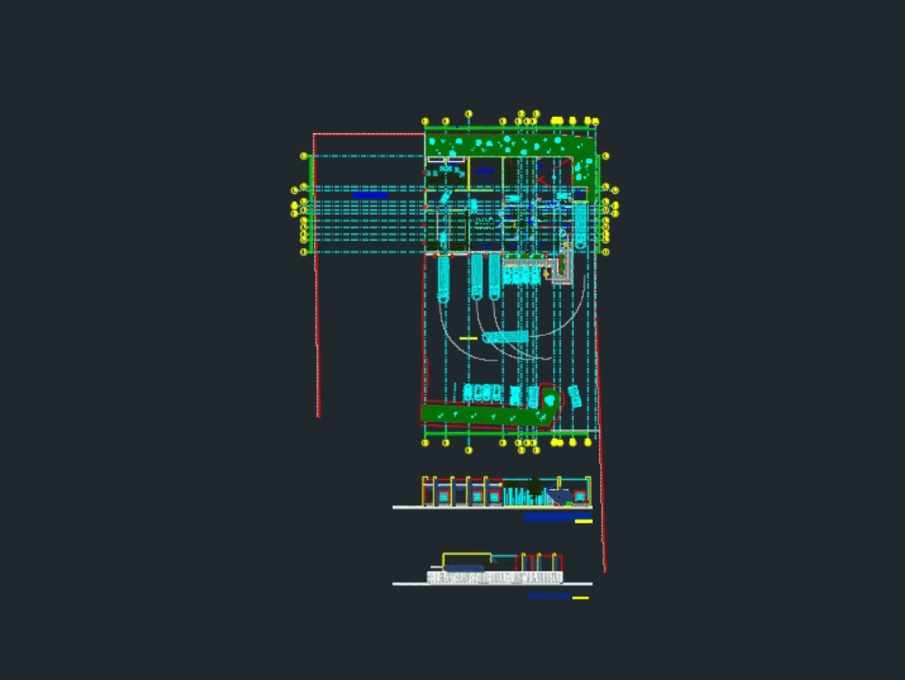 Fruit packing plant in AutoCAD | CAD download (1.93 MB) | Bibliocad