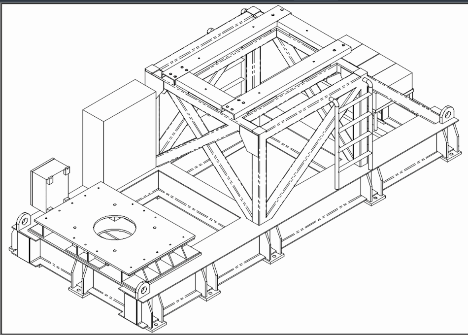 Skid base in AutoCAD | CAD download (202.35 KB) | Bibliocad