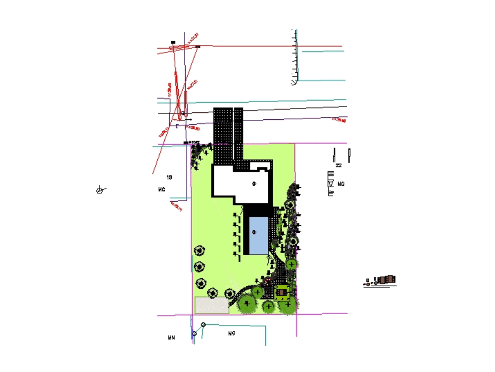 Landscaping project in AutoCAD | Download CAD free (2.13 MB) | Bibliocad