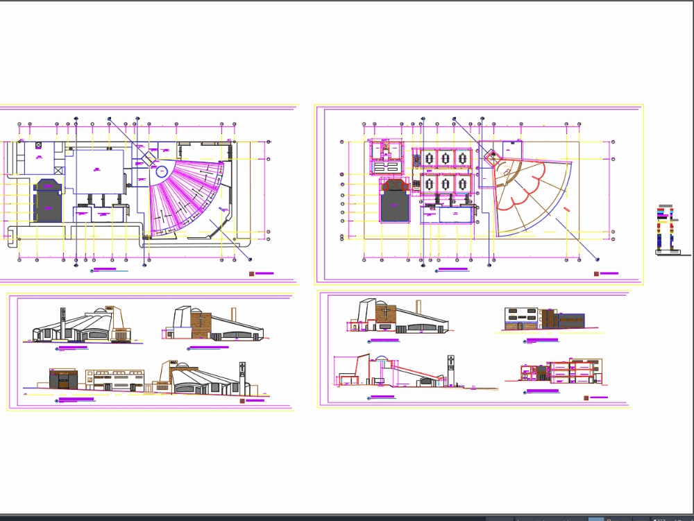 Planos arq capilla santa maria en AutoCAD | CAD (340.25 KB) | Bibliocad