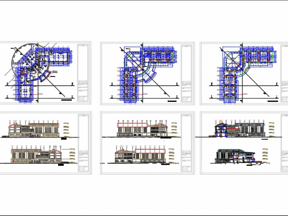 Luxury hotel in AutoCAD | CAD download (1.84 MB) | Bibliocad