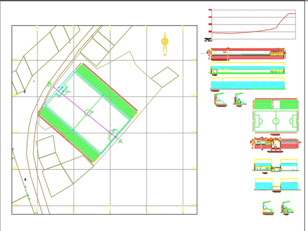 Plano perimetrico en AutoCAD | Descargar CAD gratis (324.92 KB) | Bibliocad