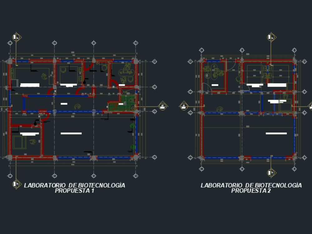 Laboratory in AutoCAD | Download CAD free (330.77 KB) | Bibliocad
