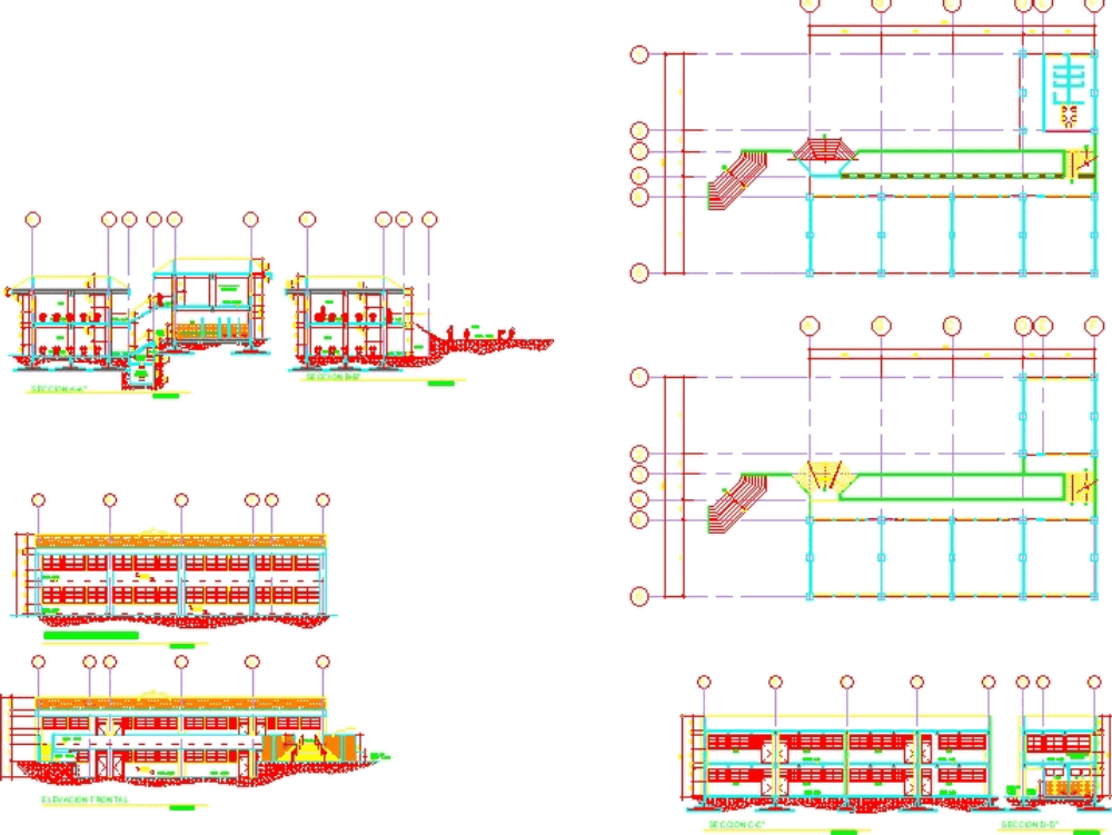 School in AutoCAD | CAD download (2.18 MB) | Bibliocad