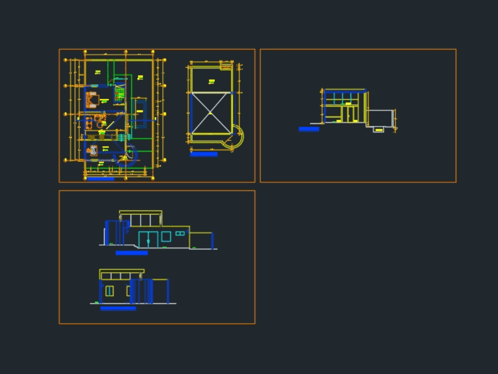 Maison unifamiliale dans AutoCAD | Téléchargement CAD gratuit (220.05 KB) | Bibliocad