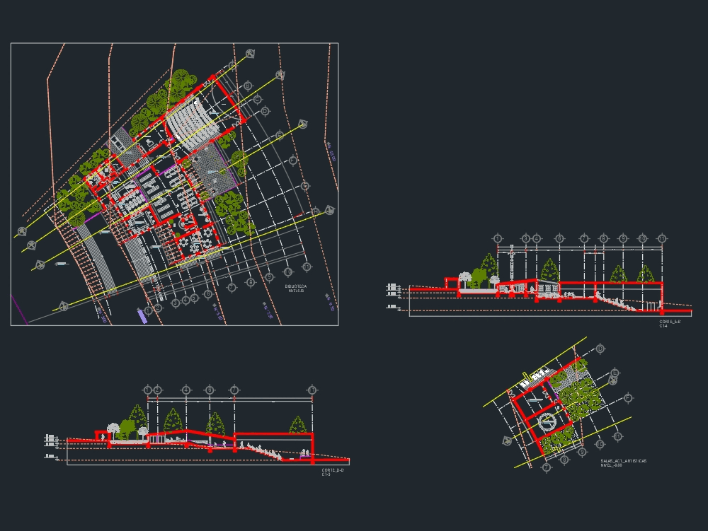 Community library in AutoCAD | Download CAD free (2.36 MB) | Bibliocad