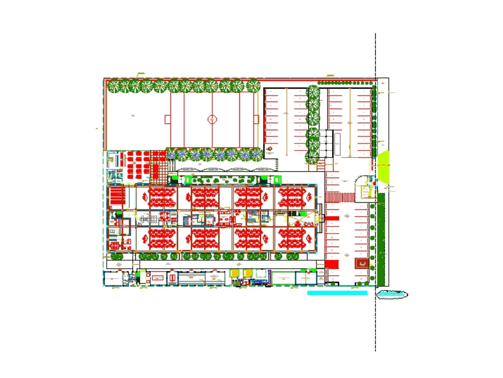 Edificio administrativo en AutoCAD | Descargar CAD (6.57 MB) | Bibliocad