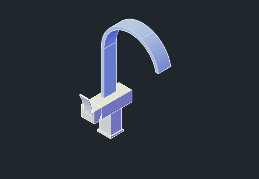 Kitchen sink faucet in AutoCAD | CAD download (237.14 KB) | Bibliocad